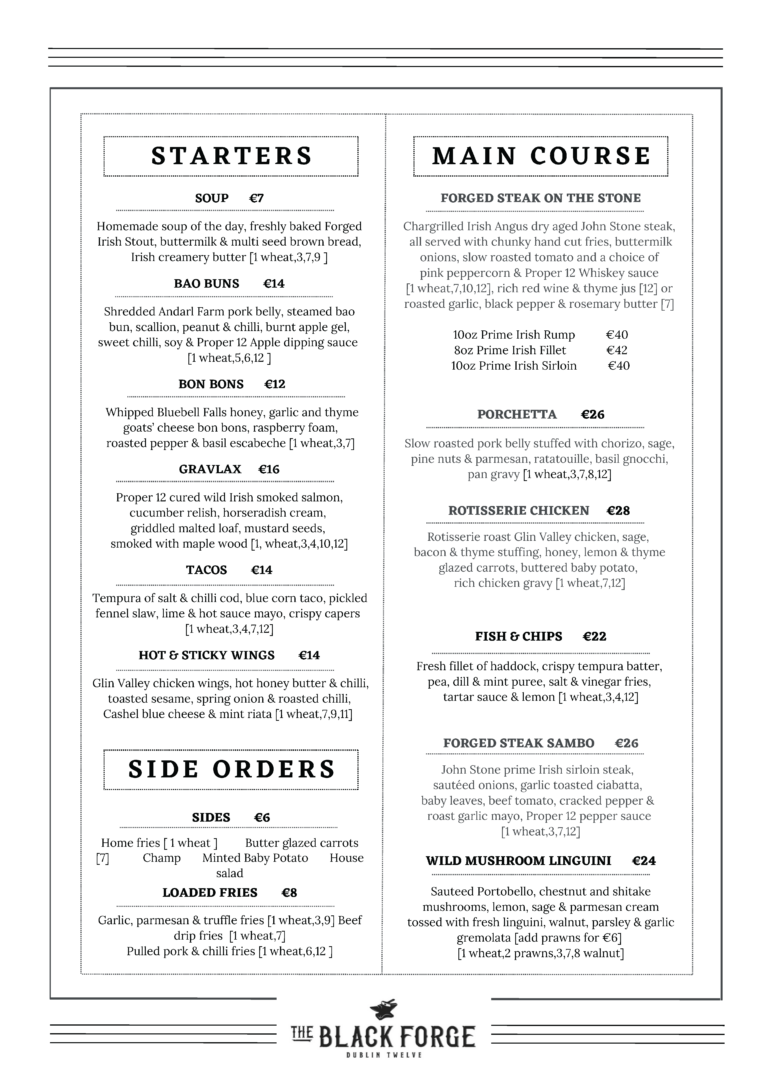 Main Menu – The Black Forge