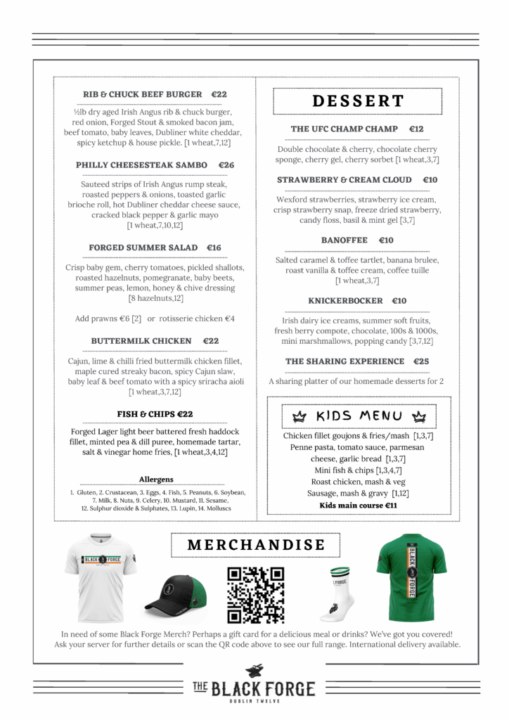 Main Menu – The Black Forge